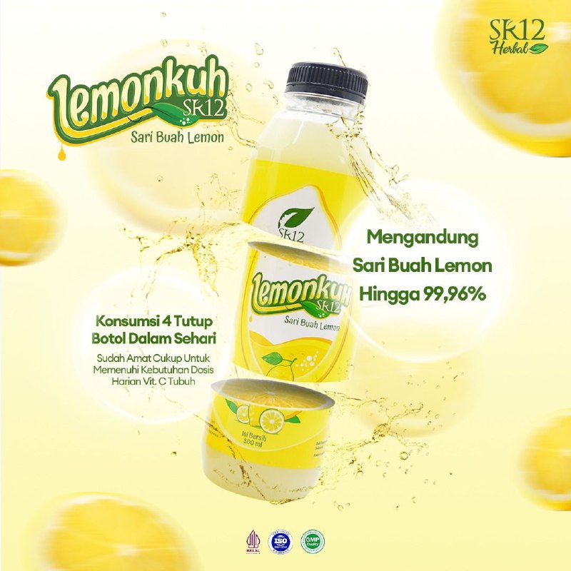 Lemonkuh SR12 – Sari Buah Lemon Asli 99,96% Pekat & Sehat